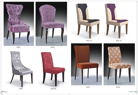 China restaurant dining furniture fabric chair supplier