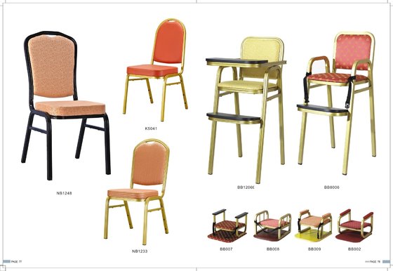 China restaurant aluminium banquet baby chair furniture supplier