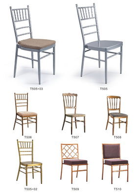 China aluminium chiavari chair/aluminium castle chair/aluminium banqueting chair furniture supplier