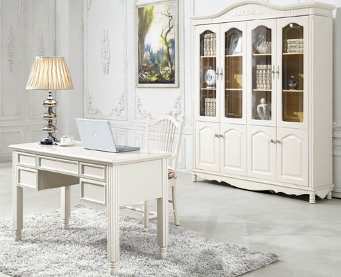 China luxury white wooden home office filing cabinet supplier