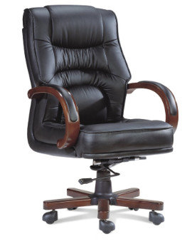 China office wooden medium back manager swivel chair furniture supplier