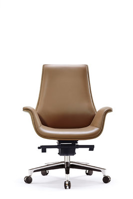 China luxury modern leather medium back office manager chair supplier