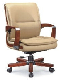 China wholesale modern medium back office manager leather chair factory supplier