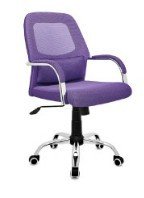 China purple office medium back mesh chair/office staff mesh chair supplier