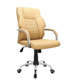 China modern PU leather medium back office chair furniture supplier