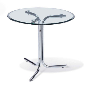 China Modern round glass restaurant table furniture supplier