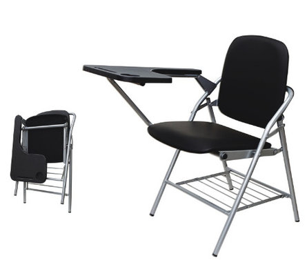 China training room foldable chair with basket and tablet supplier