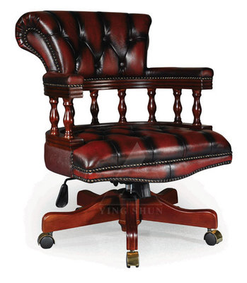China classical Europe style chesterfield swivel arm chair supplier