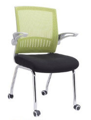 China 4 casters movable mesh fabric visitor arm chair furniture supplier