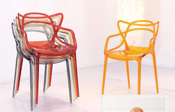 China Clear plastic Masters chair transparent plastic Master chair China dining furniture factory supplier