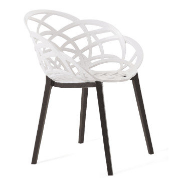 China coffee room stackable plastic arm dining chair furniture supplier