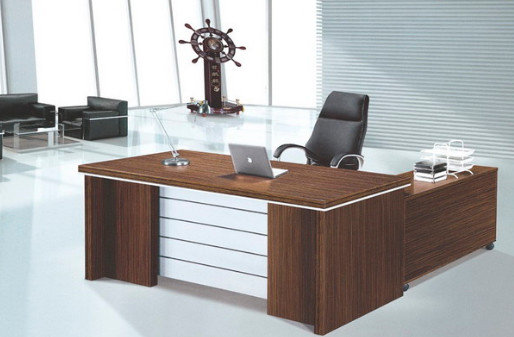 China modern wood office manager table furniture in warehouse supplier