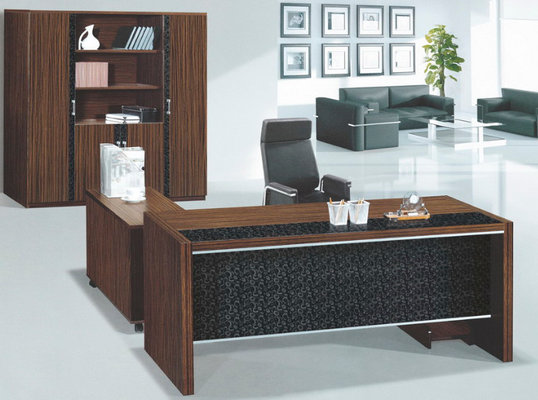 China modern wooden office manager desk furniture in warehouse supplier