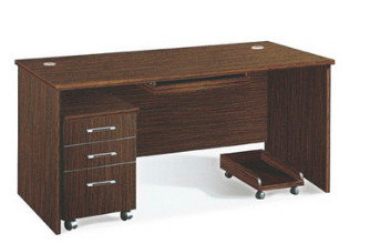 China modern wood office staff PC desk furniture in warehouse Foshan furniture supplier