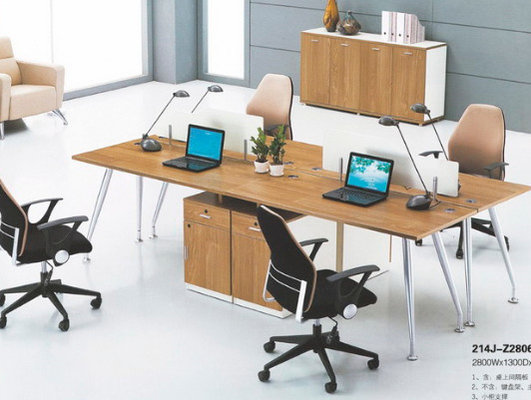 China modern 4 seater office work station  furniture in warehouse in Foshan supplier
