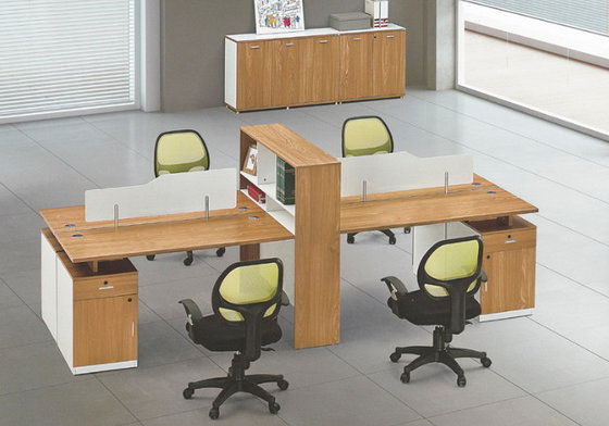 China modern 4 seater office workstation furniture in stock in Foshan supplier