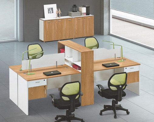 China modern 4 seats office workstation in warehouse in Foshan supplier