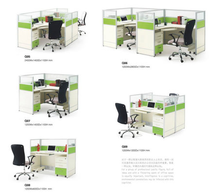 China modern 2 seater office panel partition furniture supplier