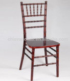 China Dark Mahogany Color Solid Wood Chiavari Wedding Hotel Bar Chair supplier