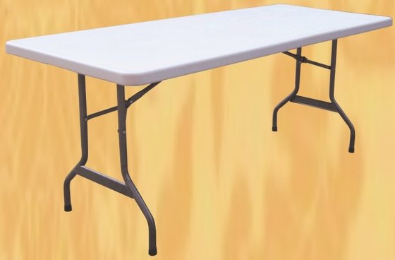 6 foot rectangle folding table/plastic outdoor rectangular foldable banquet table supplier