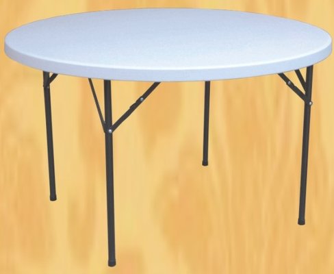 sell 4 foot round folding banquet table/plastic foldable banquet table supplier