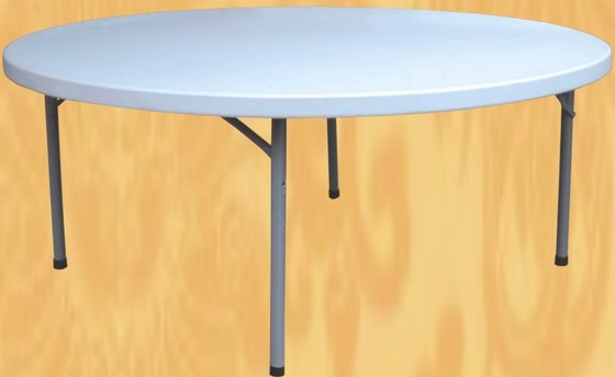 outdoor 160cm round plastic banquet folding table supplier