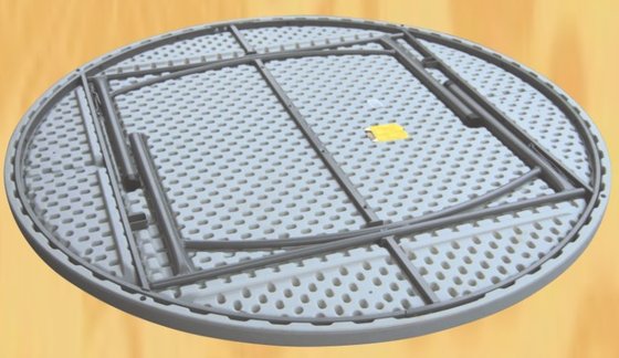 outdoor 2m round folding banquet table/outdoor party table supplier