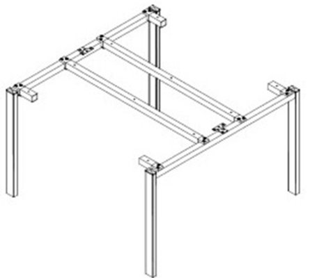 2 seater workstation steel frame ,#215N supplier