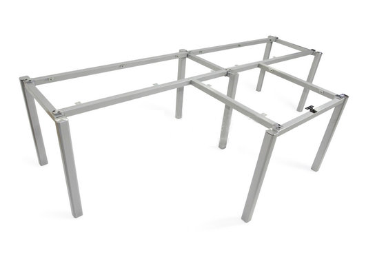4 seater partition 60mm tubular metal frame ,#201 supplier