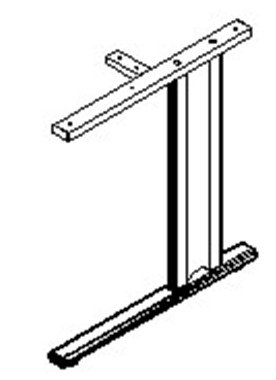 metal table H type side support leg ,#906 supplier