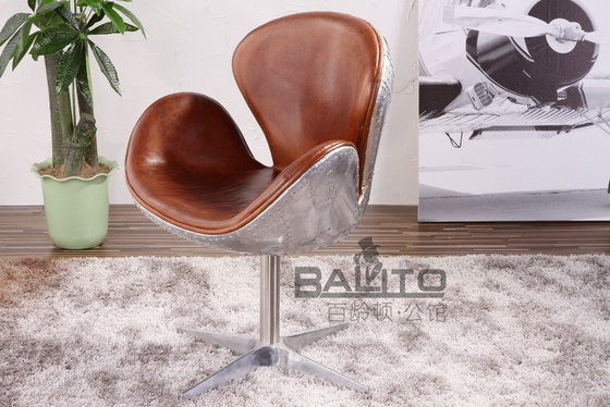 antique aluminium leather chair,#2017 supplier