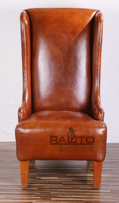 antique high back leather leisure chair furniture,#2039 supplier