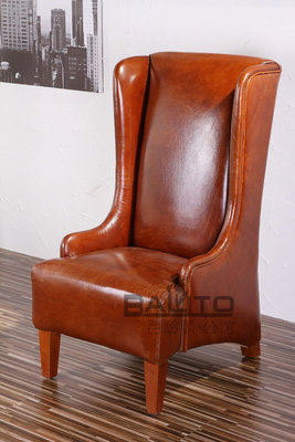 antique high back leather leisure chair furniture,#2039 supplier