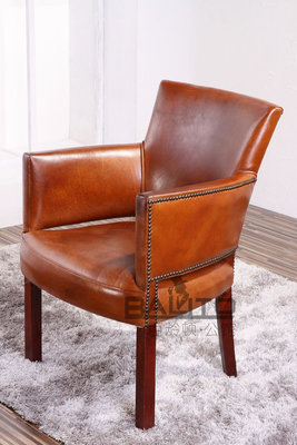 luxury antique leather hotel arm chair furniture,#2047 supplier