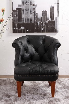luxury black classic leather home chair furniture,#2048 supplier