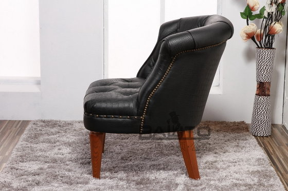 luxury black classic leather home chair furniture,#2048 supplier