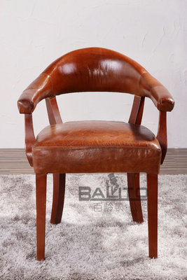 luxury antique leather arm dining chair furniture,#2050 supplier