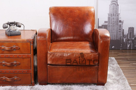 luxury antique leather sofa furniture,#2052 supplier