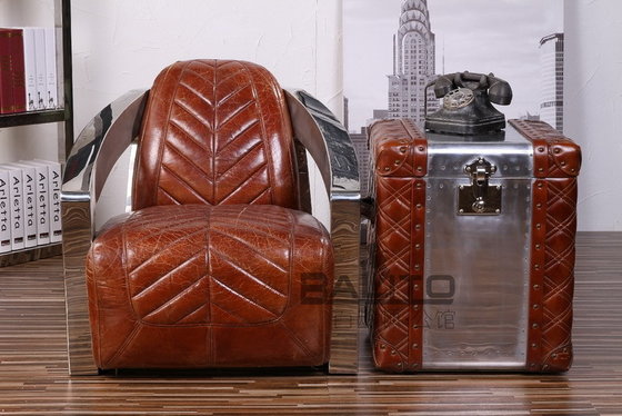 antique British style aluminium arm chair,#2056 supplier