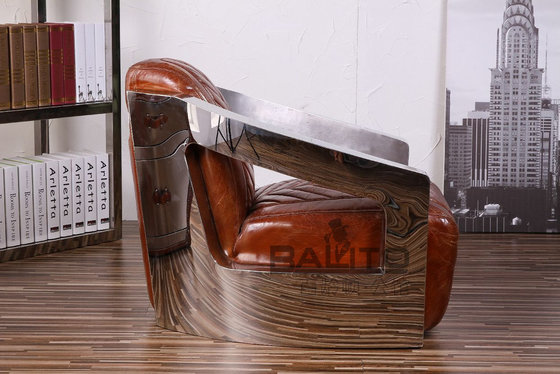 antique British style aluminium arm chair,#2056 supplier