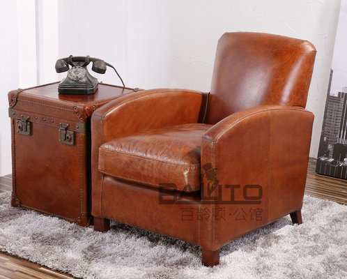 classical British style leather chair,#2061 supplier