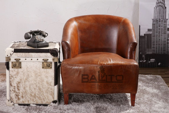 classical antique leather leisure home arm chair furniture,#2076 supplier