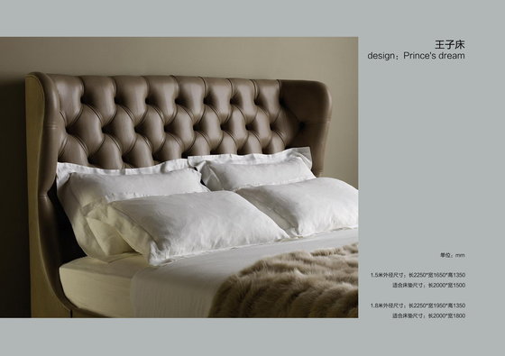 modern fabric prince bed furniture supplier