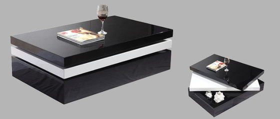 Modern living room rectangle coffee table with storage supplier