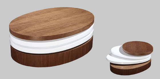 Modern living room oval coffee table supplier