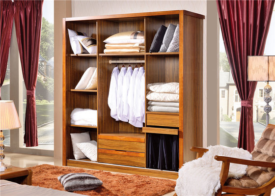 modern Zingana wood bed room set furniture supplier