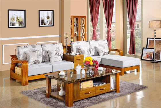 modern Zingana wood home corner sofa furniture supplier