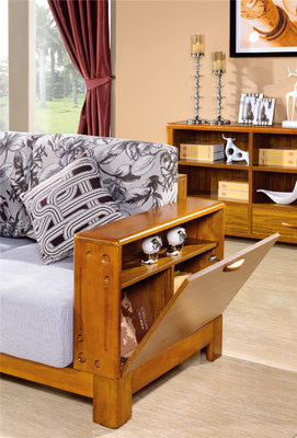 modern solid wood home corner sofa with storage supplier