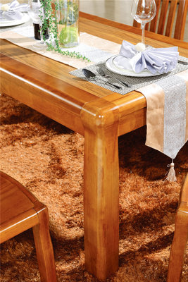 modern rectangle solid wood dining table set supplier