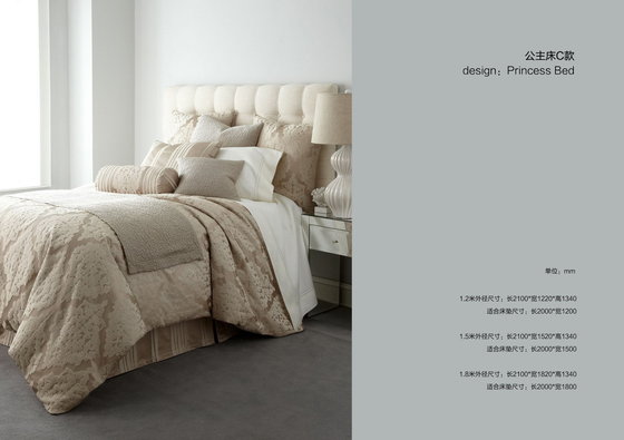modern fabric princess bed furniture supplier